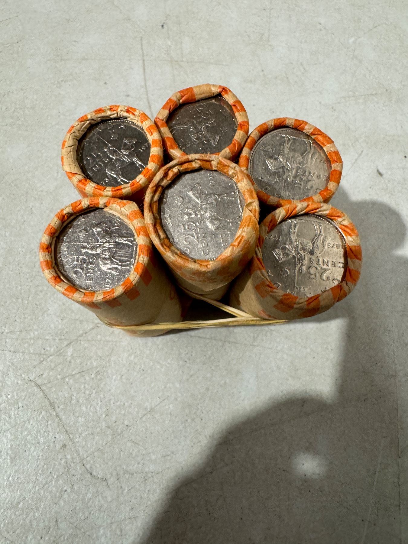 Six rolls 1973 Royal Canadian mounted Police quarters