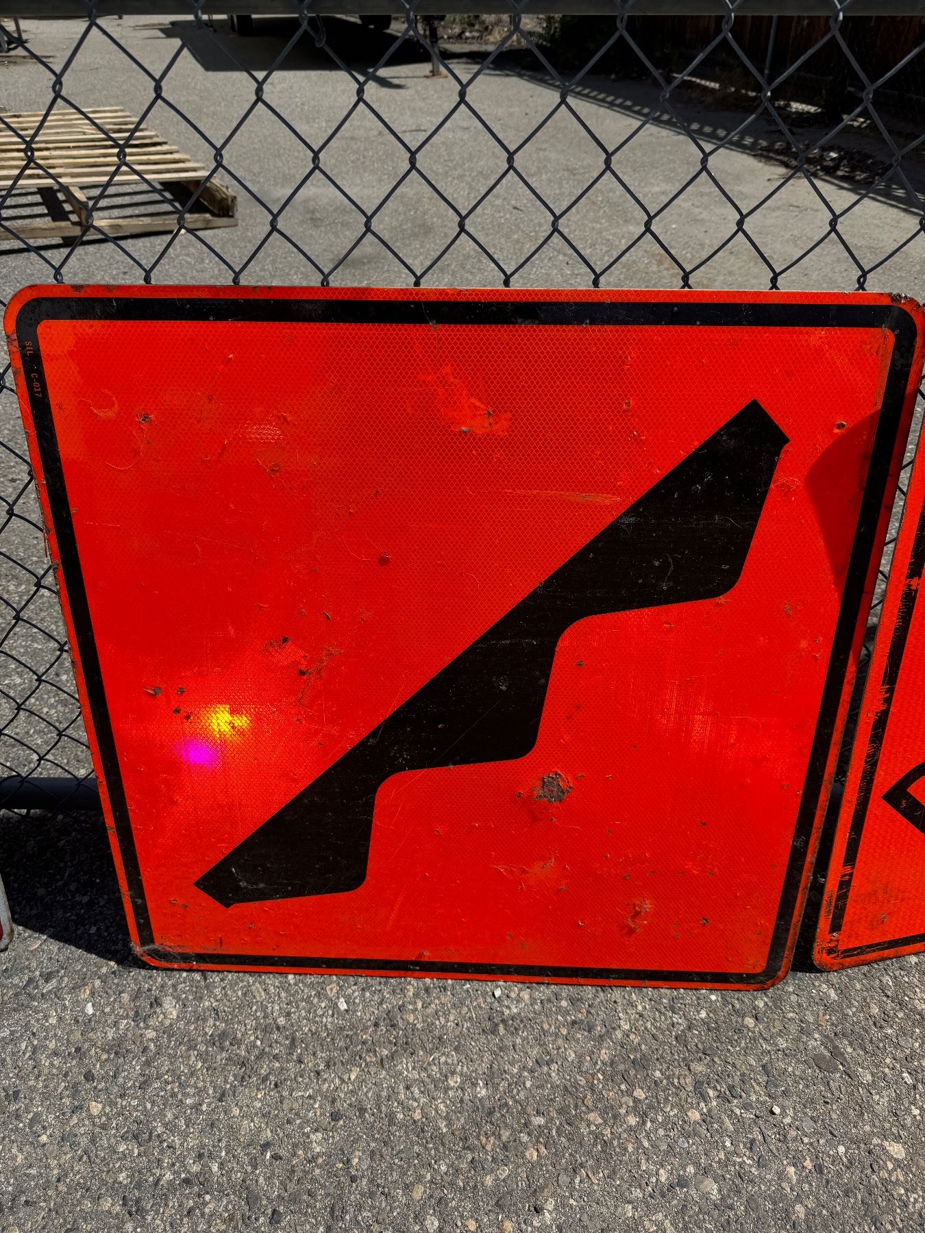 Bumpy sign