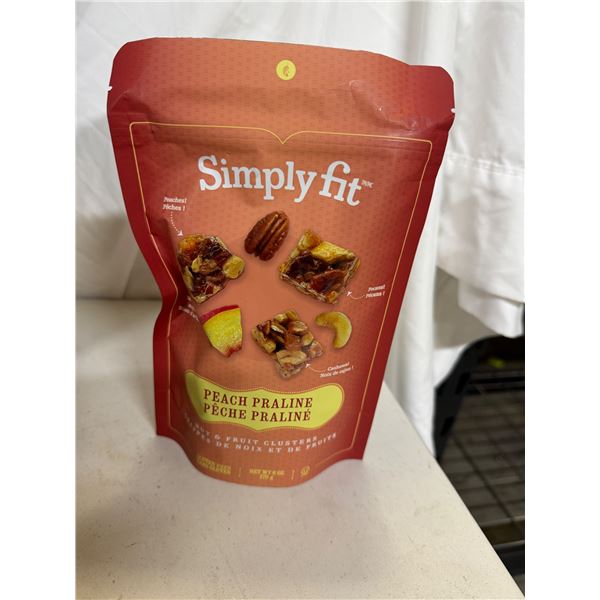 Silly fit peach praline nut and fruit clusters