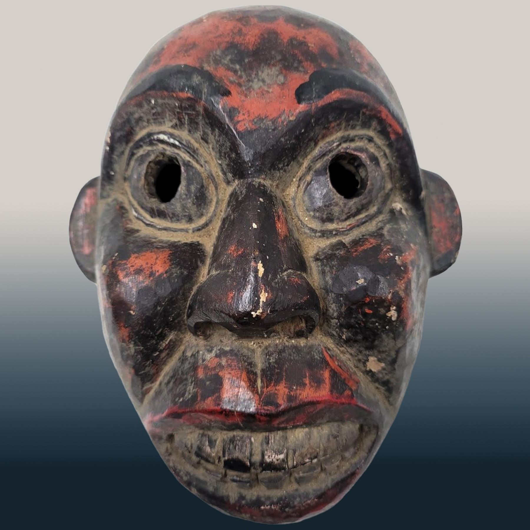Antique Ceremonial Mask. Tharu People, Nepal.