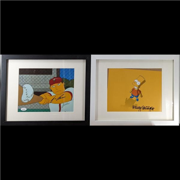 Pair Of Hand Signed "The Simpsons" Posters, Jose Canseco And Nancy ...