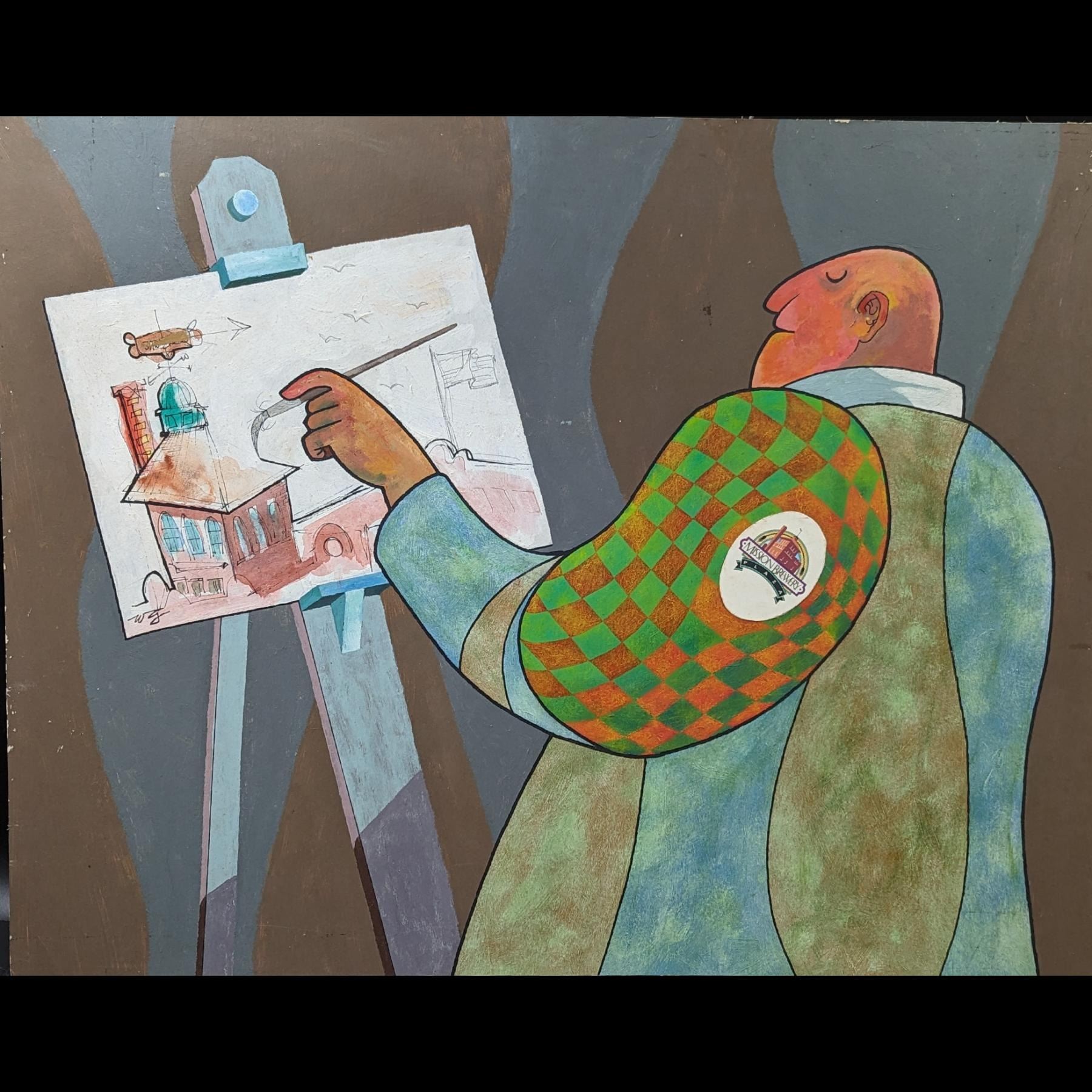 Original Initialed Willis H. Goldsmith (American, 1921-2018) Mixed ...