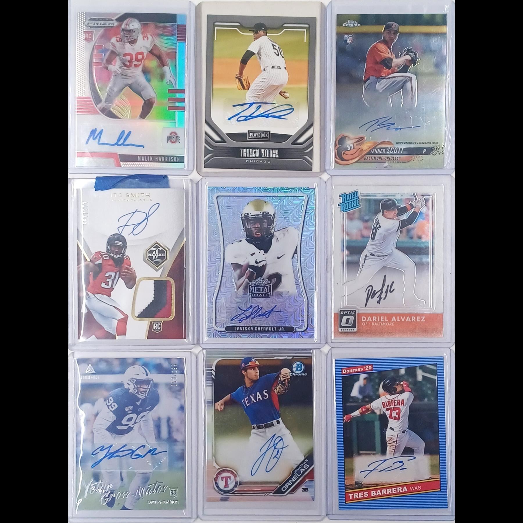 Large Lot Of Assorted Baseball/Basketball/Football Sports Cards Signed ...