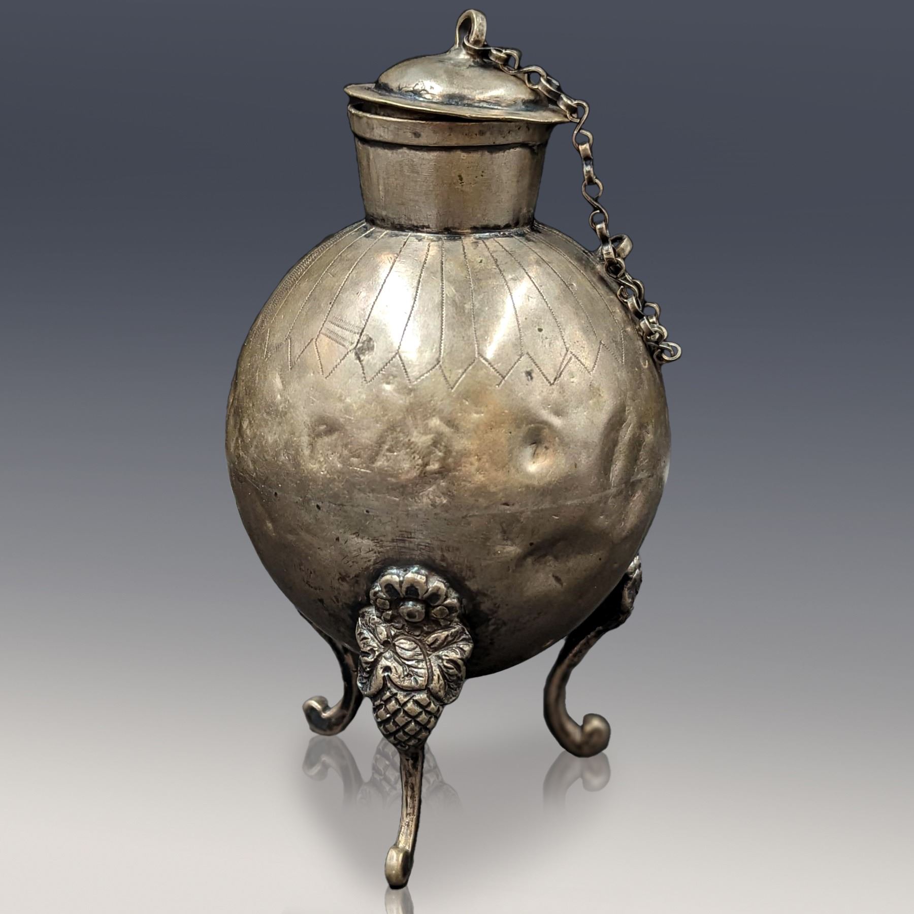 Vintage Hand Hammered South American Silver Vessel, 184 Grams
