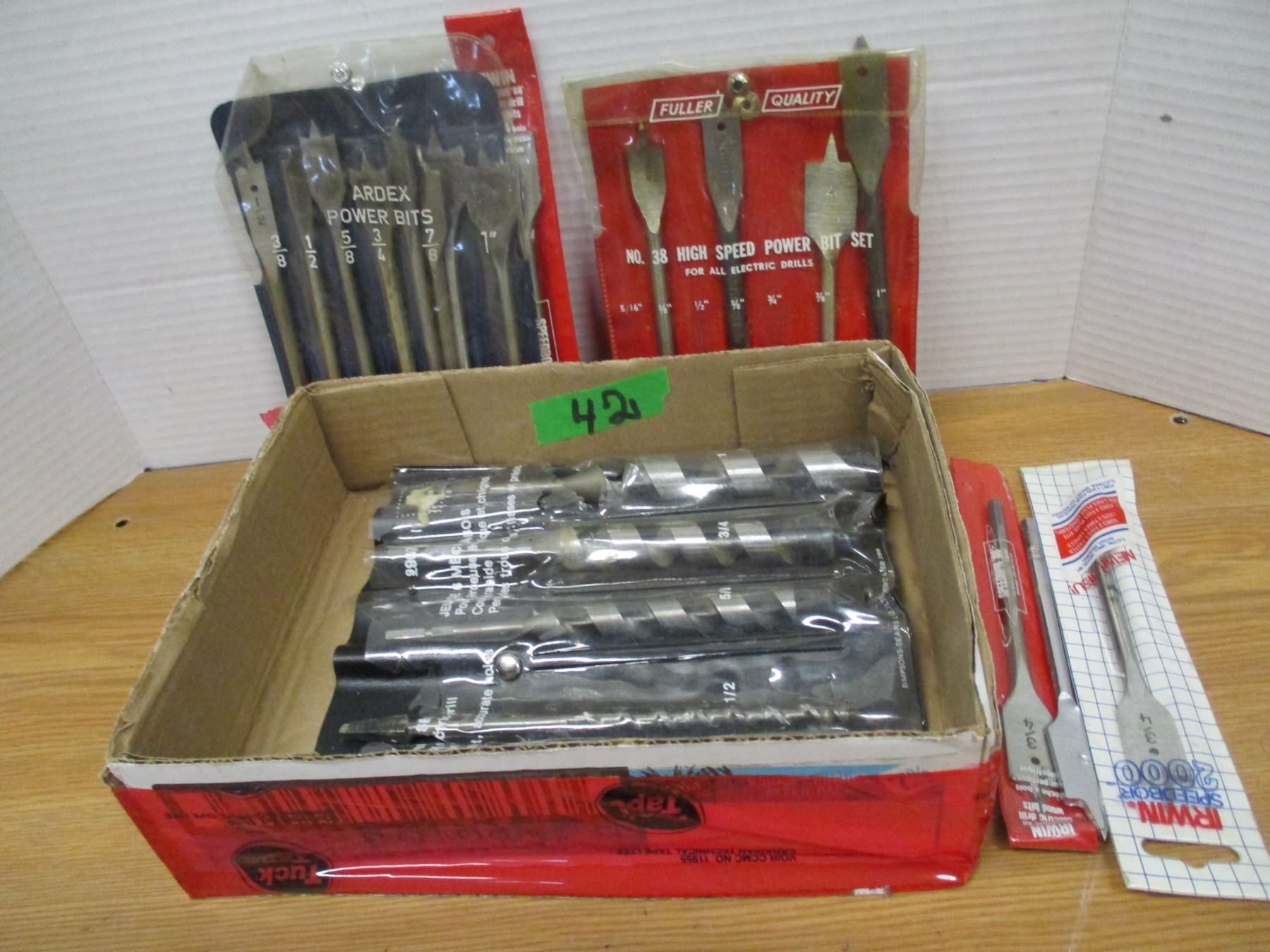 FLAT C/W ASSORTED DRILL BITS