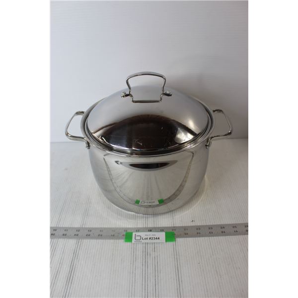 Large Belgique Stainless Steel Cooking Pot - Bodnarus Auctioneering Large Belgique Stainless Steel Cooking Pot - Bodnarus Auctioneering