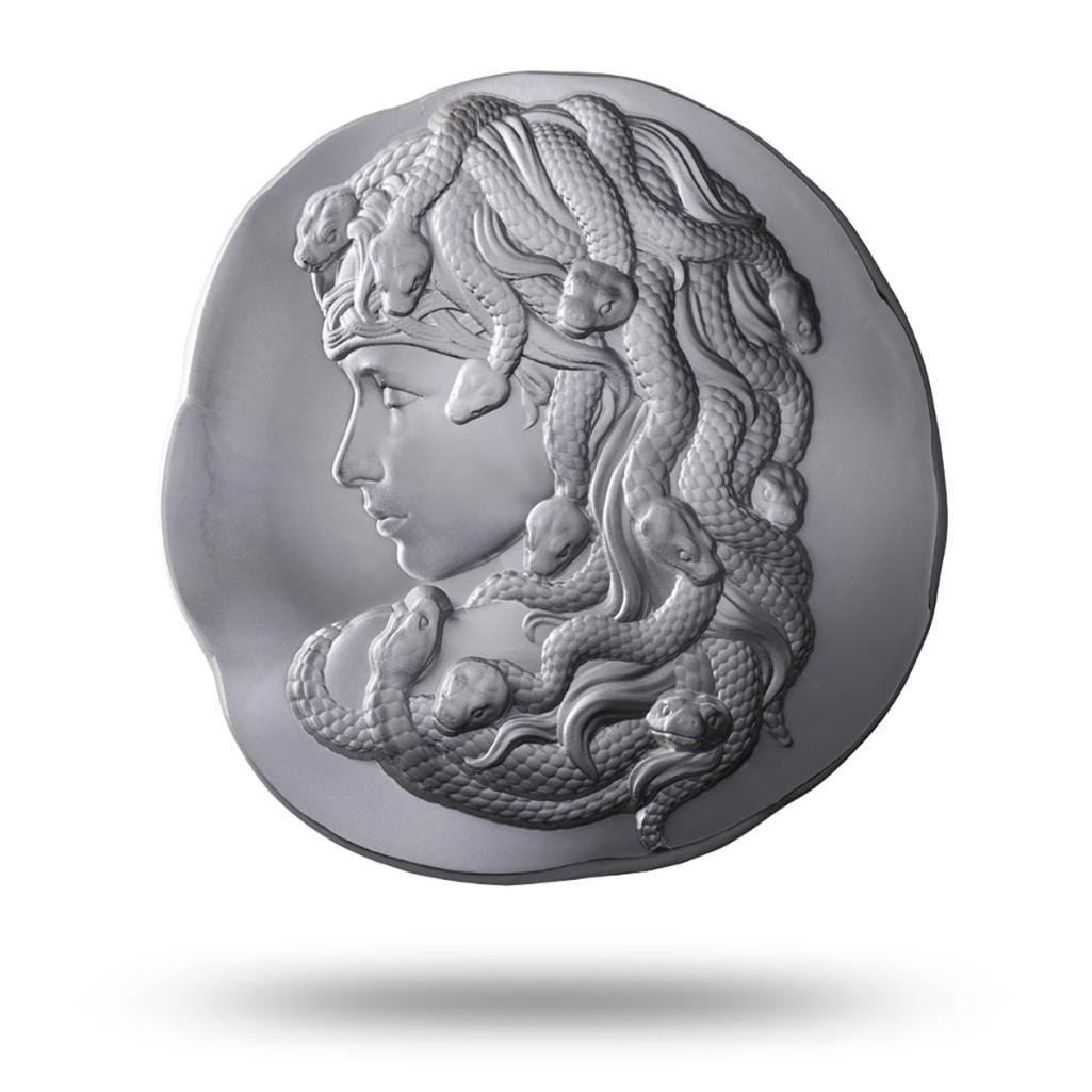 10oz .999 Fine Silver - The Ancient Greek Medusa - Round. Detailed.