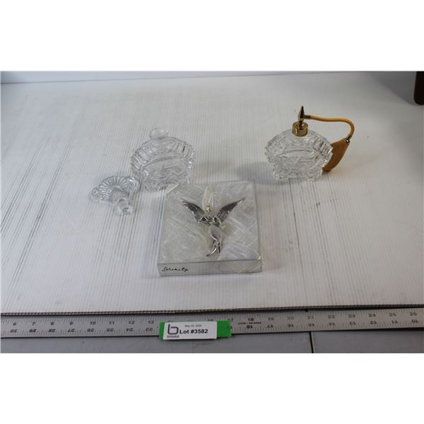 Glass Decanter Glass Perfume Sprayer Serenity Ornament Bodnarus