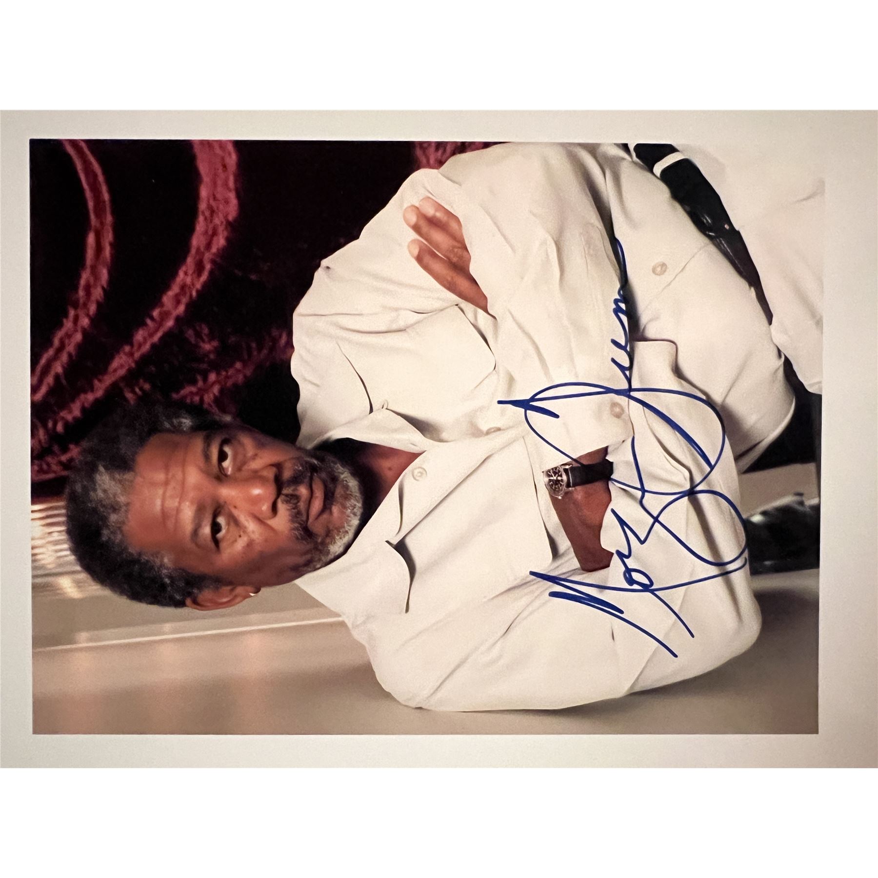Morgan Freeman facsimile signed photo. 8x10 inches