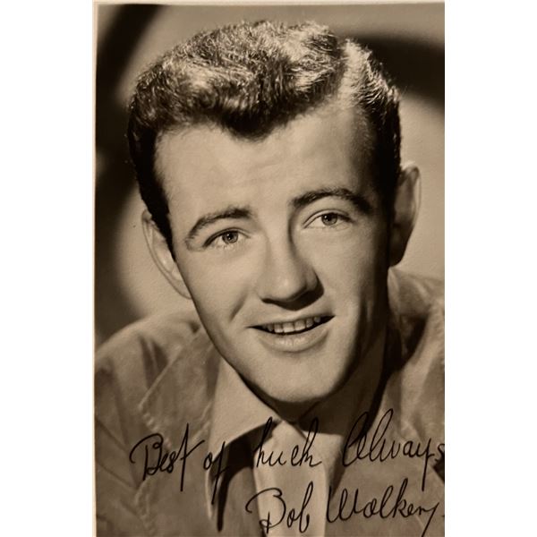 Robert Walker facsimile signed photo. 3x5 inches