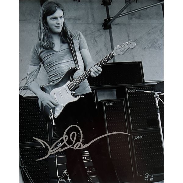 Pink Floyd David Gilmour signed photo