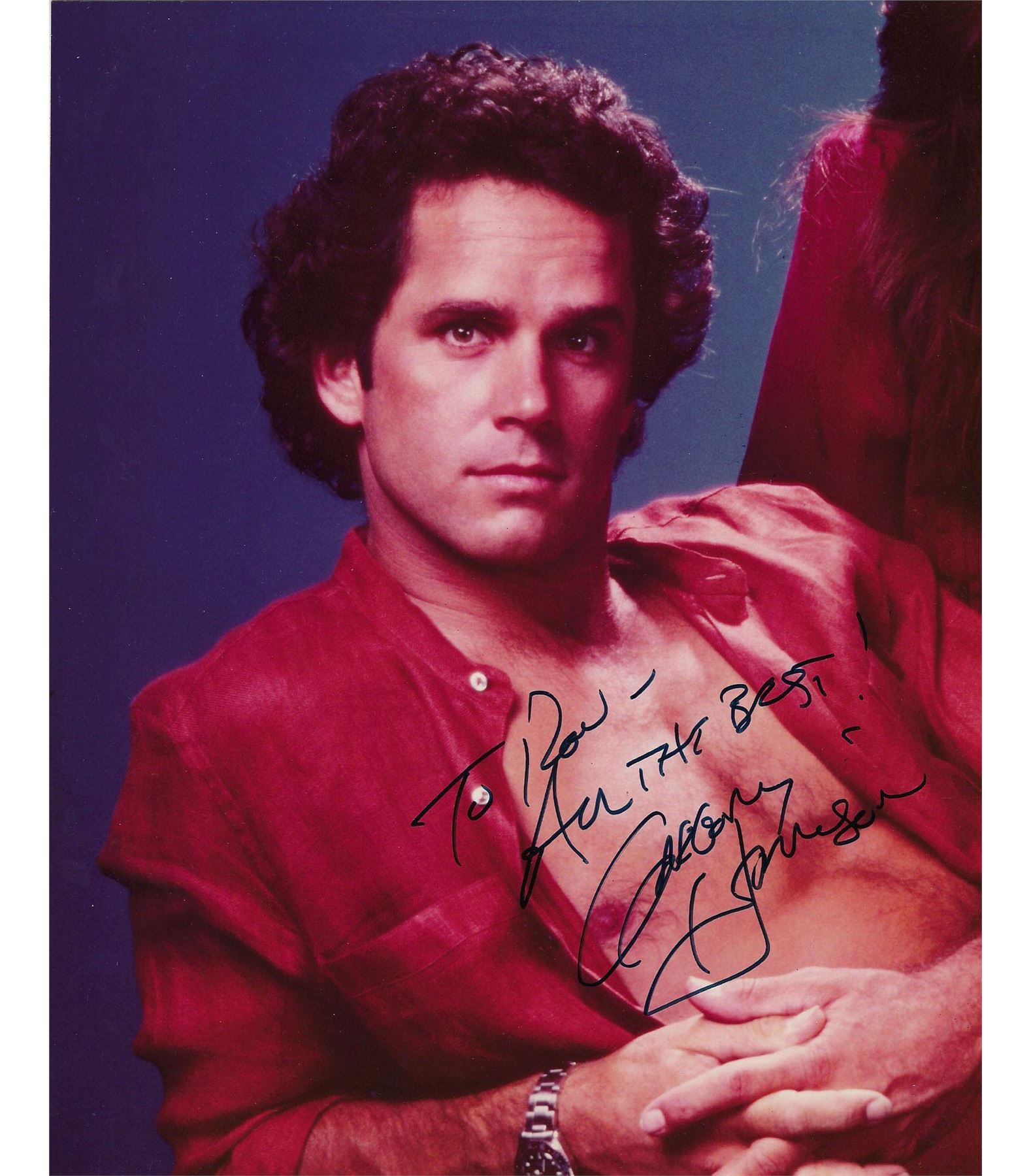 Falcon Crests Gregory Harrison signed photo