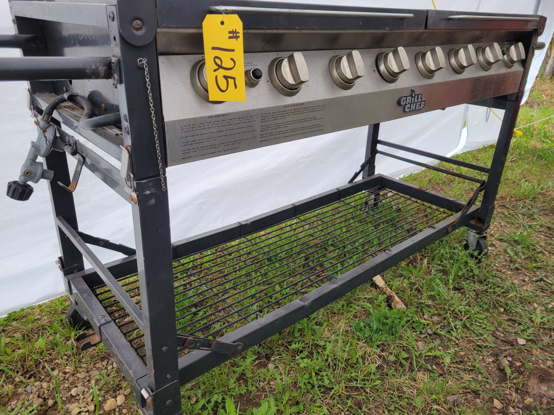 Grill chef propane stove