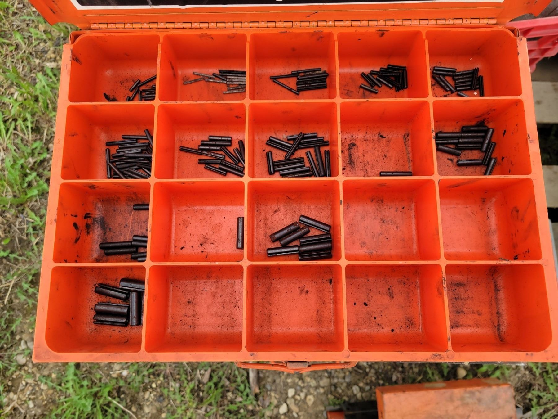 Approx. 10 drawer set of screws, pins, springs, frost plugs etc.