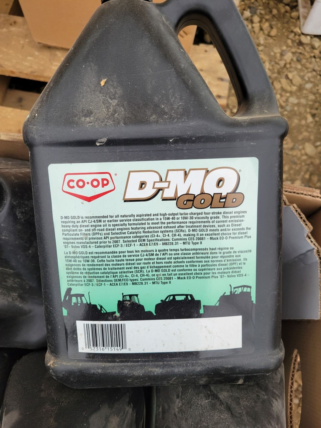 Approx. 8- Jugs of D-MO gold oil (selling all together)