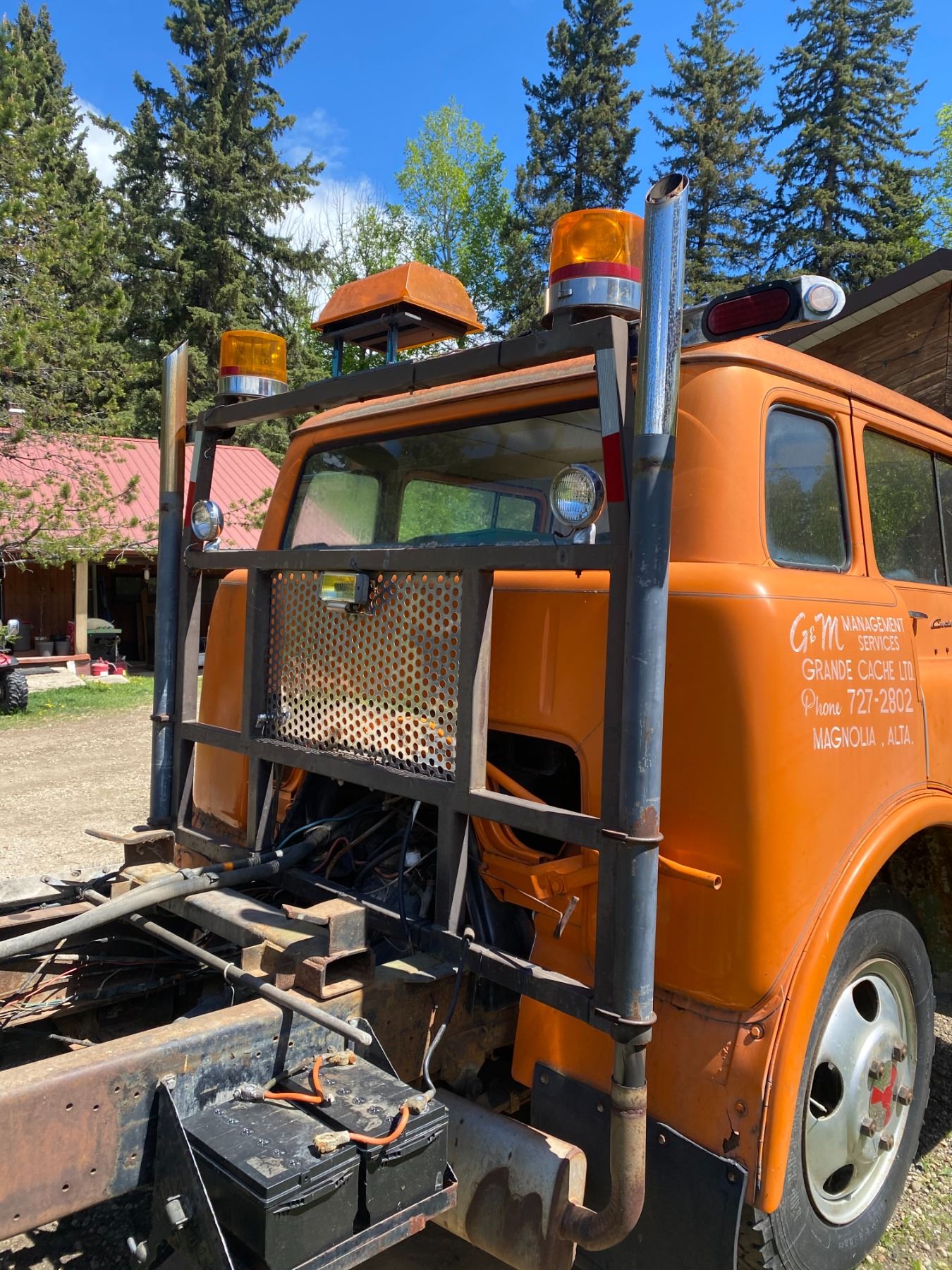 1957 Ford C550, 460 Automatic, 18 ft. Sliding Deck Truck, c/w Wheel ...
