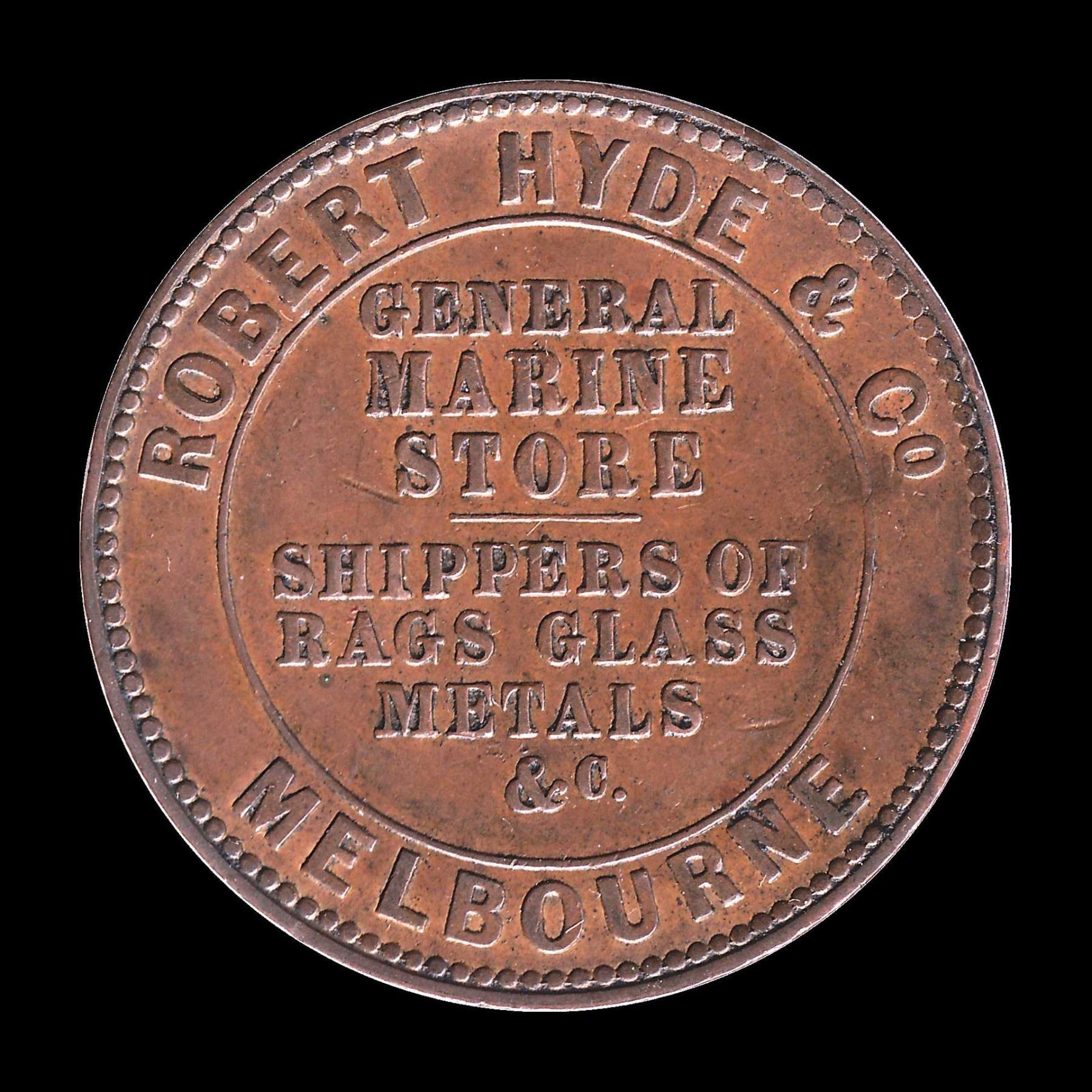 AUSTRALIA Private Token 1861 KM Tn-133 EF