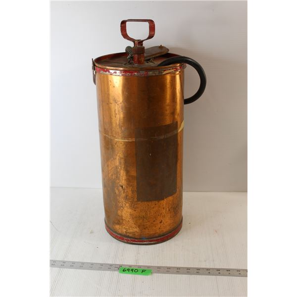 Copper Fire Extinguisher Bodnarus Auctioneering