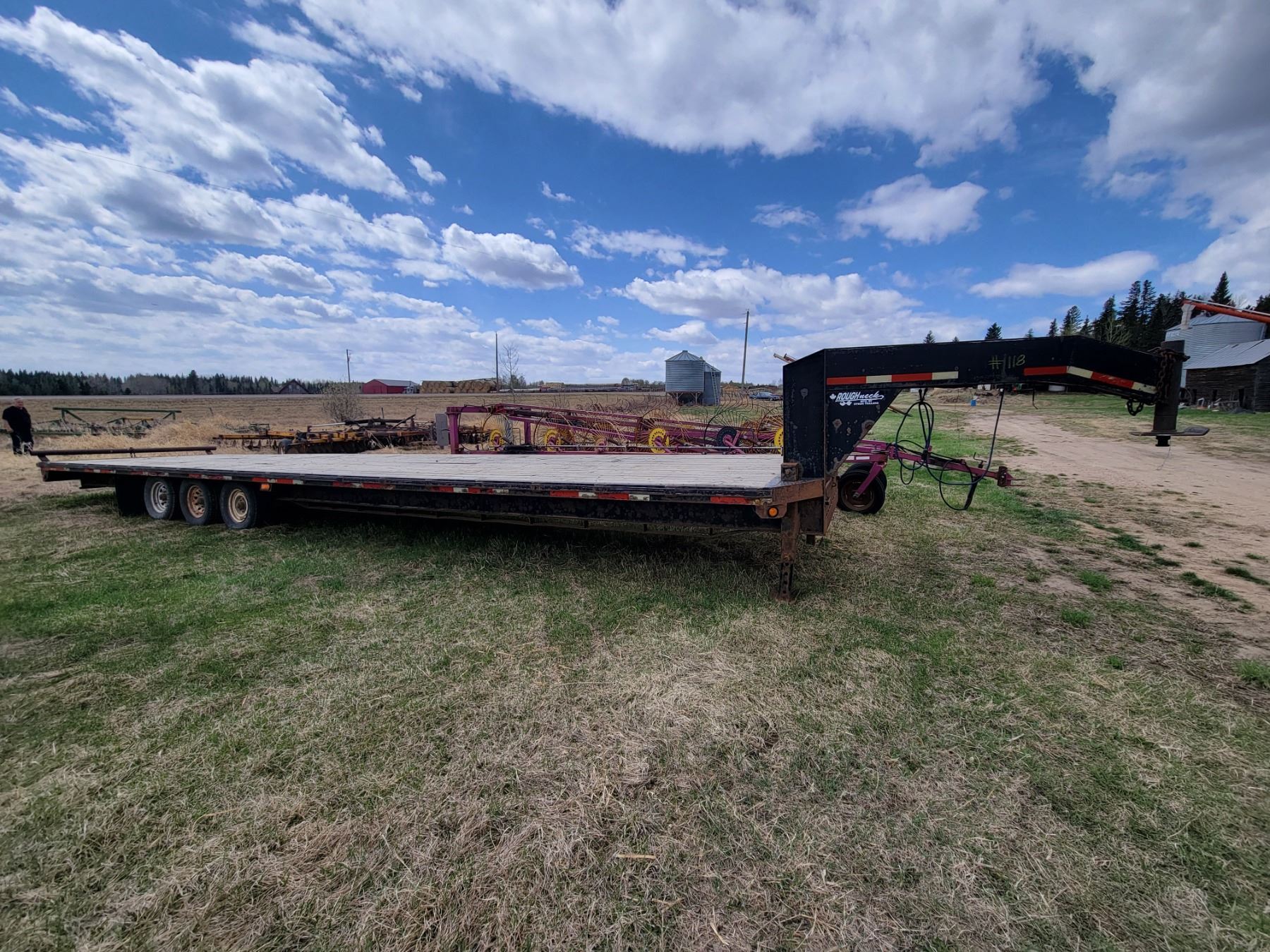 1999 Dyson 38 ft triple axle flat deck G/N trailer, SN ...