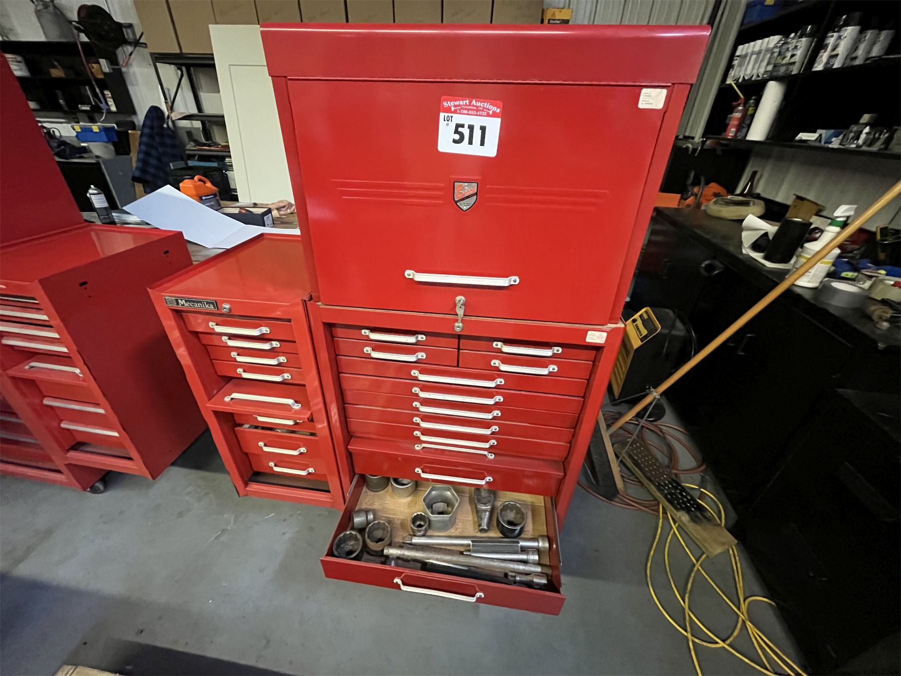 Mecanika Tool Box & Bench Tool Box & Contents