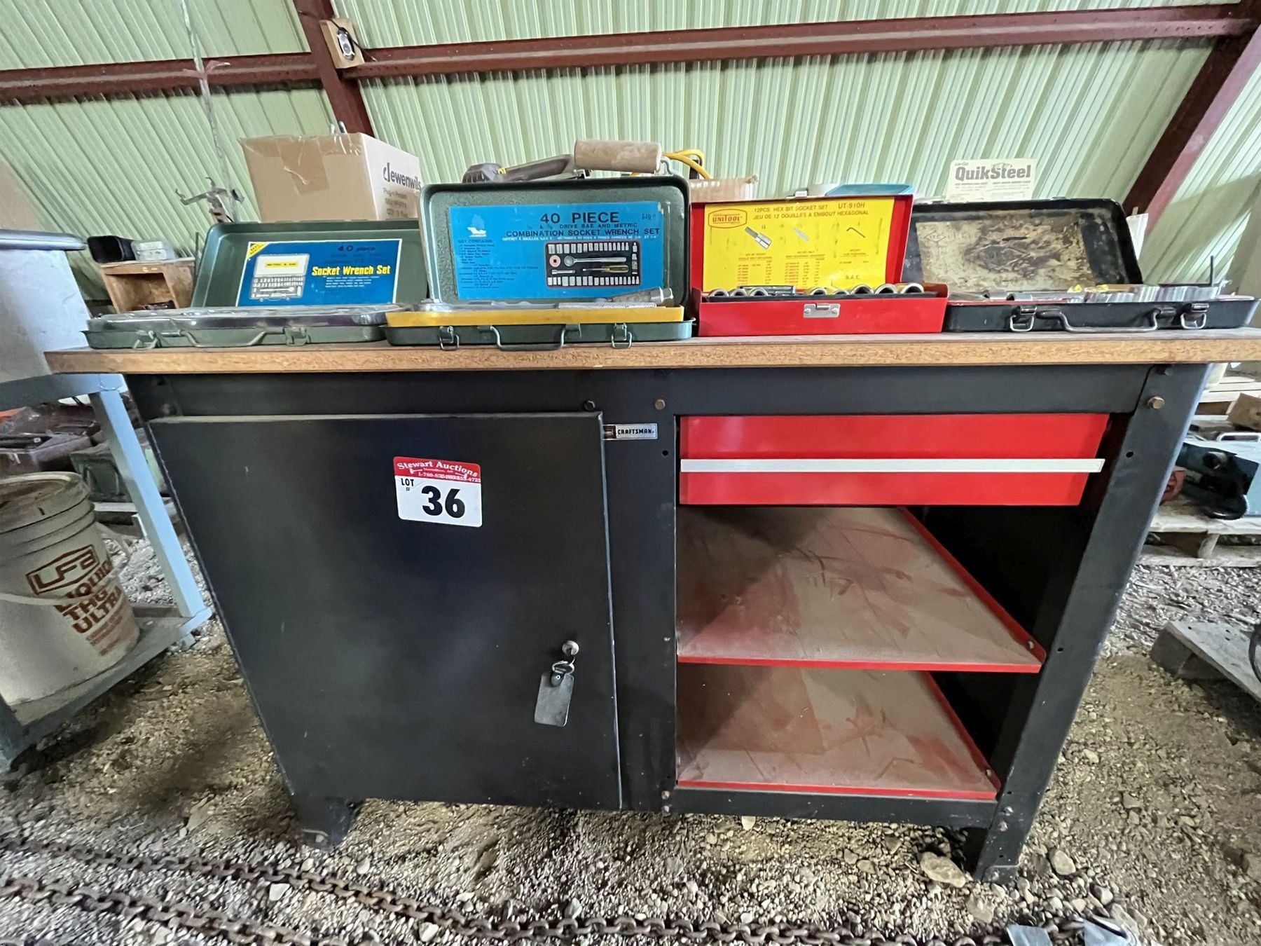 Craftsman Tool Bench, Socket Sets