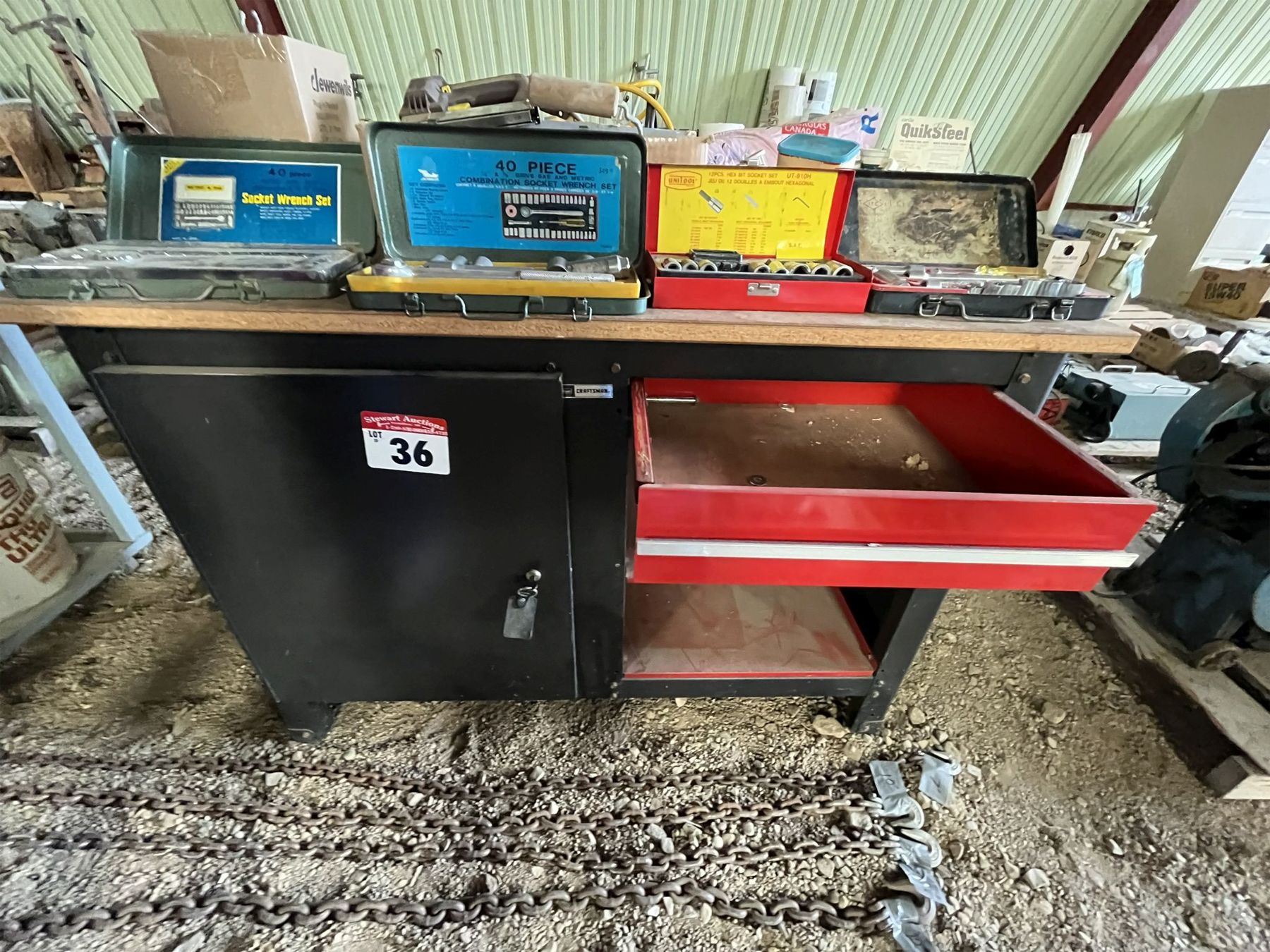 Craftsman Tool Bench, Socket Sets