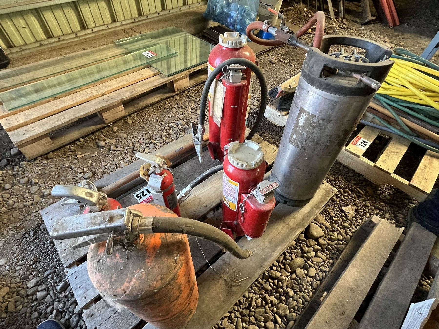 Fire Extinquishers, Sledge Hammers