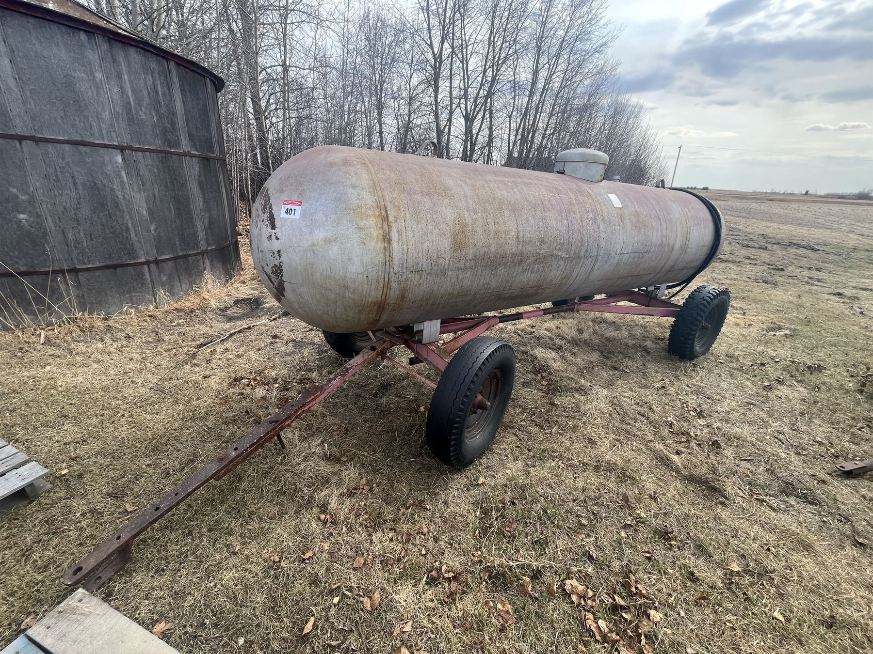 Propane Tank on Trailer