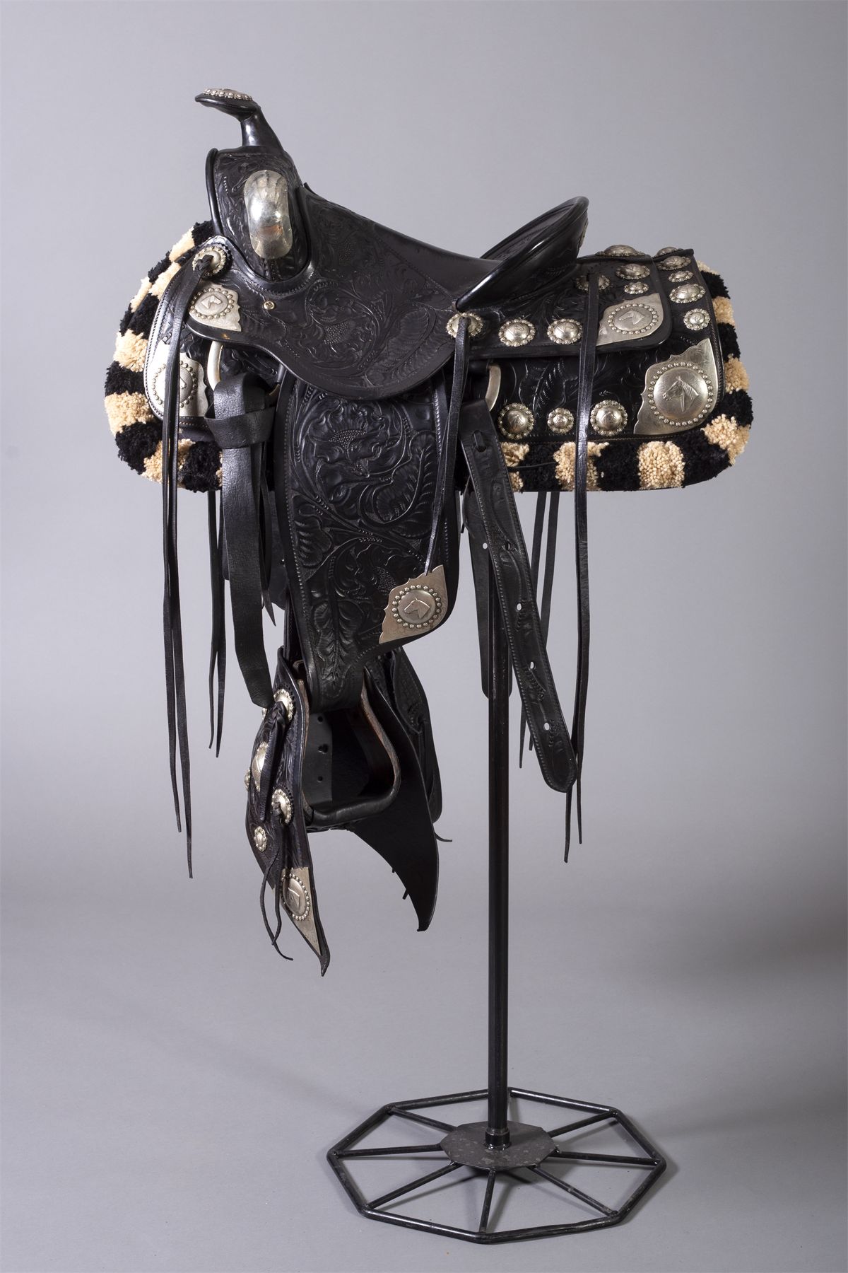 Keyston Bros. Silver Mounted Show Saddle and Corona, Ca. 1940s