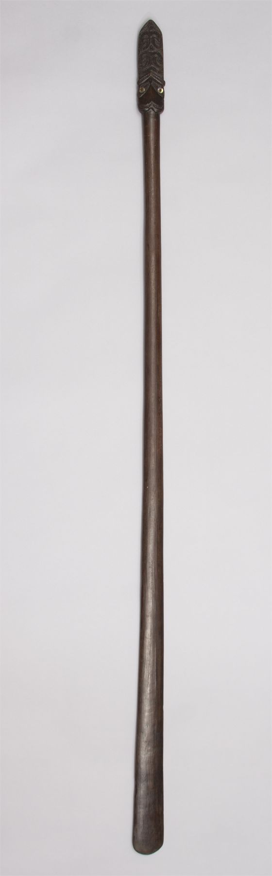 FIne Maori Taiaha Quarter Staff, Ca. Late 18th/Early 19th Century