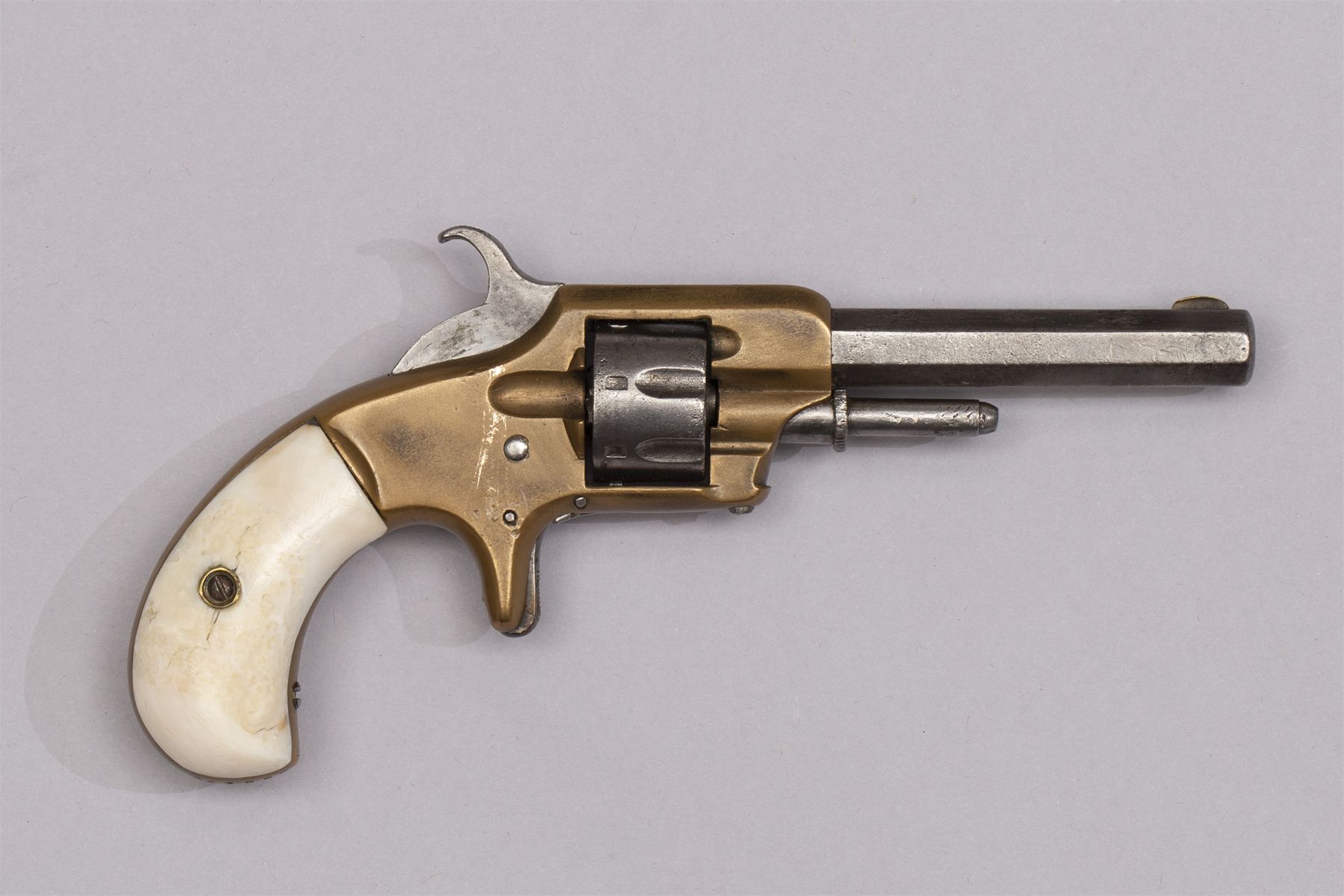 Whitneyville "No 1" .22 caliber Revolver with Bone grips, Made 1871-1879