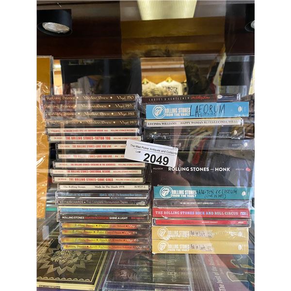 Assorted Rolling Stones CDs, Some Sealed, Some Box Sets