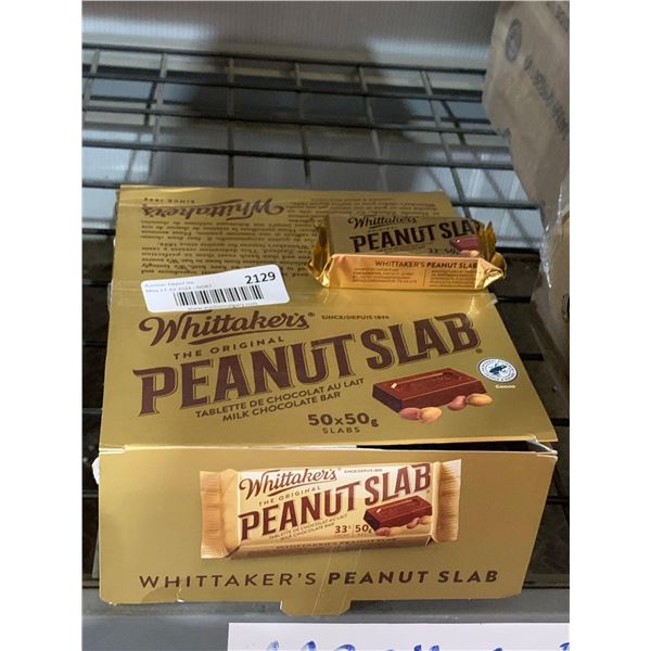 Case Lot Whittakers The Original Peanut Slab Chocolate 50x50g