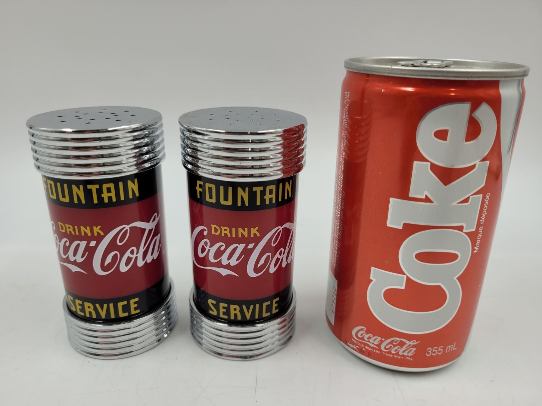 Vintage Coca-Cola Salt and Pepper Shakers