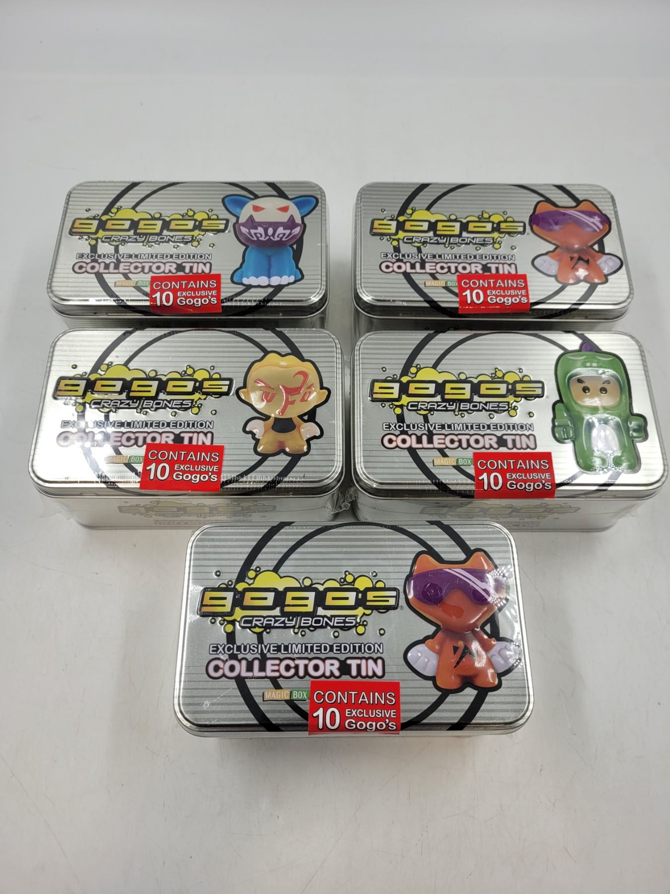 Gogo's Crazy Bones Exclusive Limited Edition Collector Tins