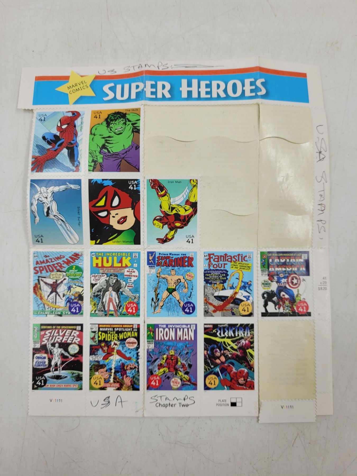 Super Hero USA Stamps