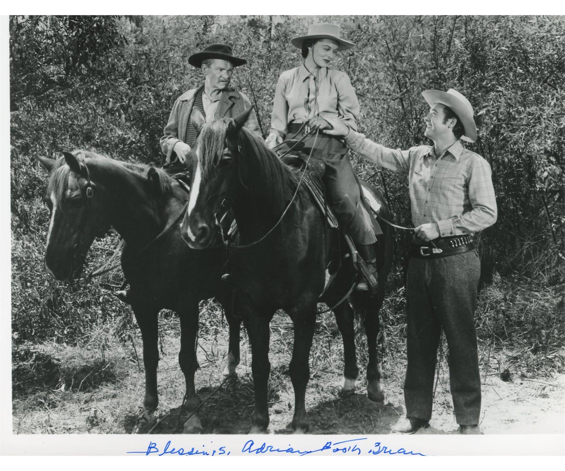 Adrian Booth Brian signed movie still