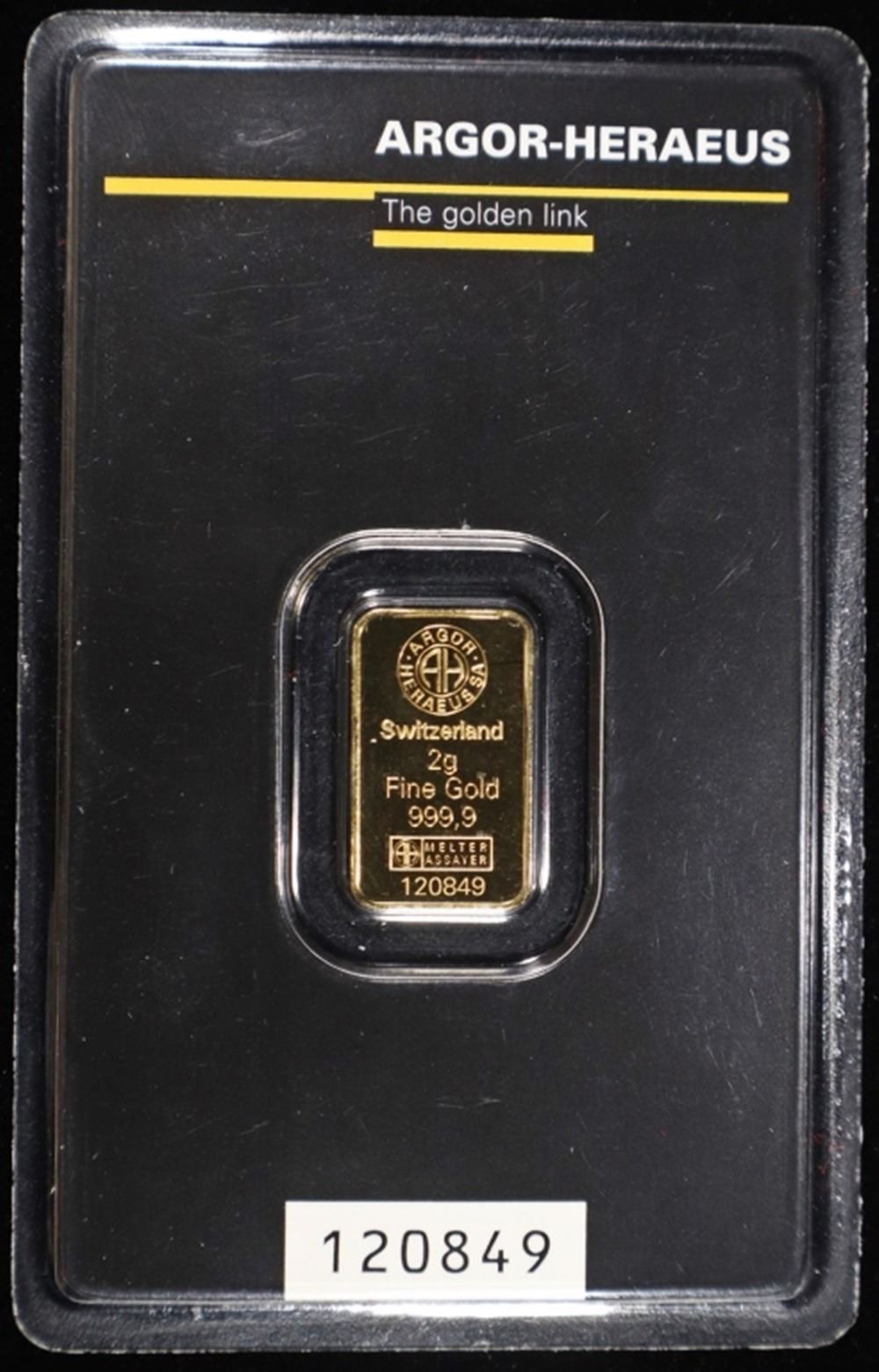 2.5g GOLD SWITZERLAND BAR