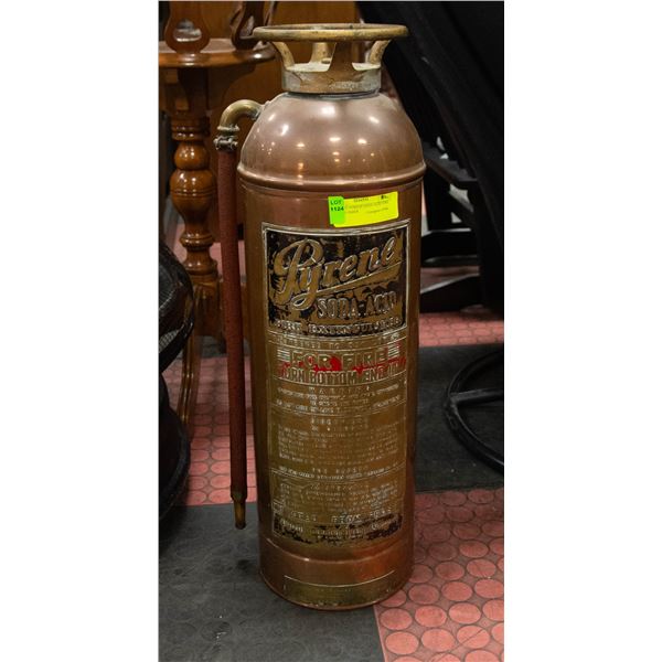 Antique Pyrene Soda Acid Fire Extinguisher