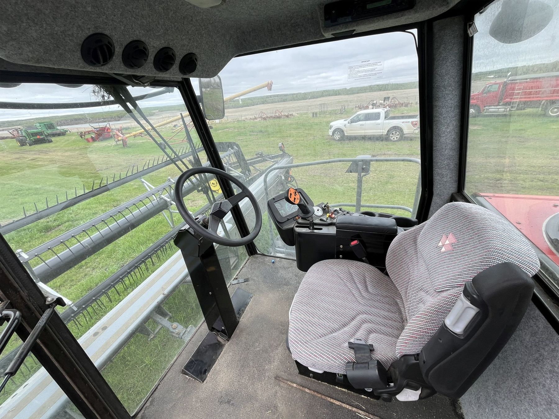 2008 Massey Ferguson 9430 Swather with MF 5200 251 Header. 1698 Hrs. S ...