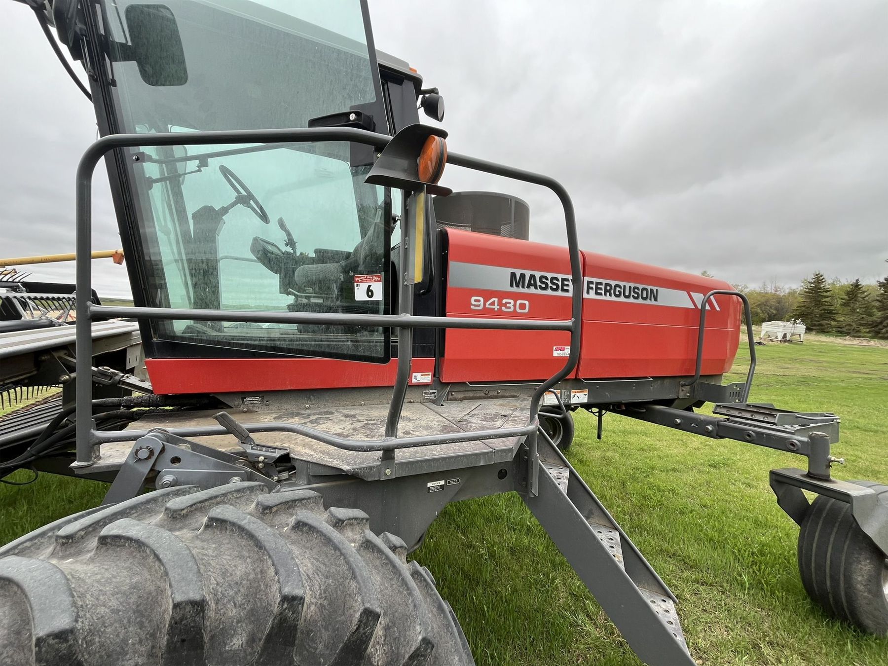 2008 Massey Ferguson 9430 Swather with MF 5200 251 Header. 1698 Hrs. S ...