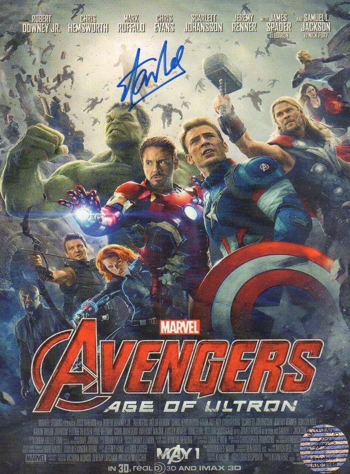 Stan Lee signed photo Avengers Marvel