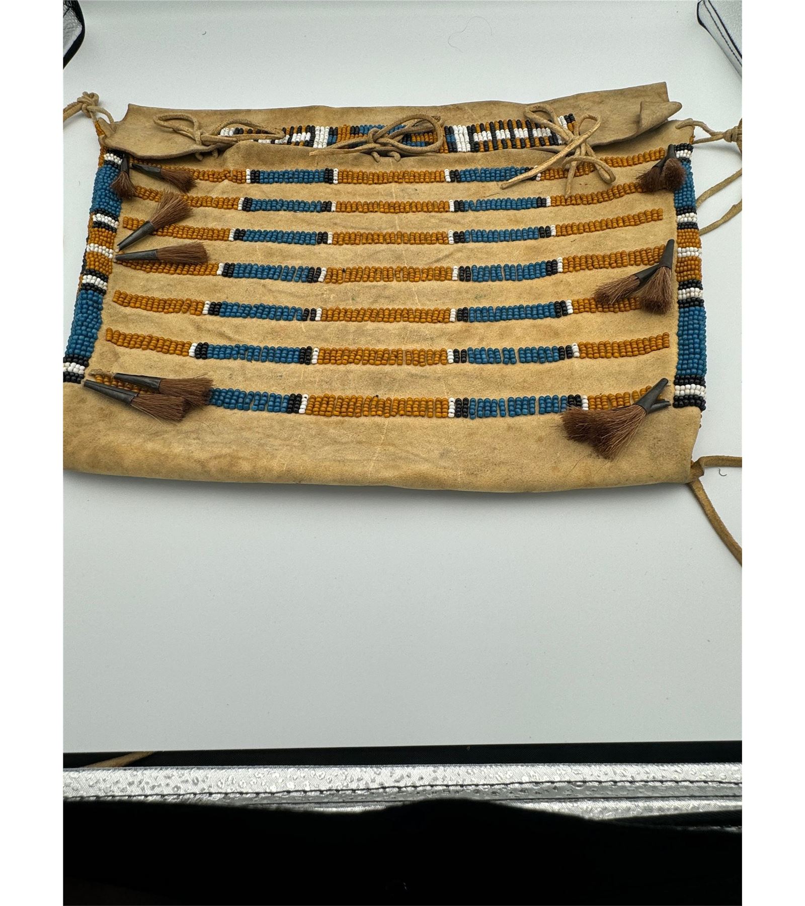 Lakota Sioux Beaded Teepee Bag Circa. 1890