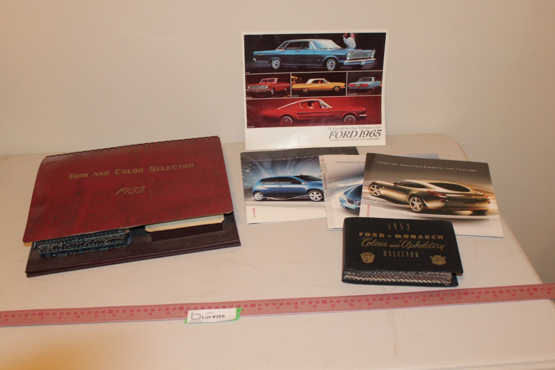 (4) Dealer Pamphlet's, Vintage Chrysler Trim And Color Selector & 1952 ...