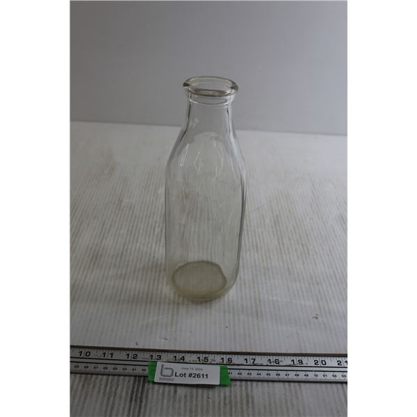 Glass Milk Bottle Bodnarus Auctioneering