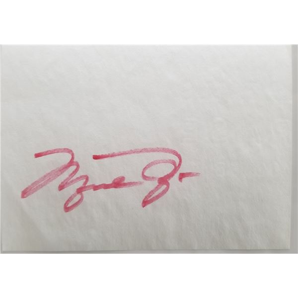 Michael Jordan signature cut. GFA Authenticated