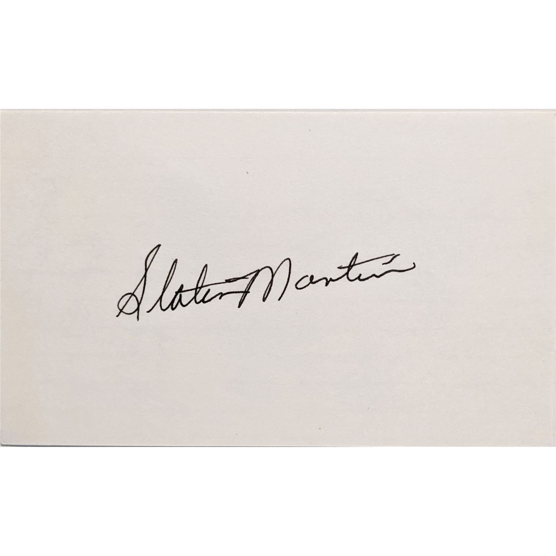 Basketball HOF Slater Martin autograph