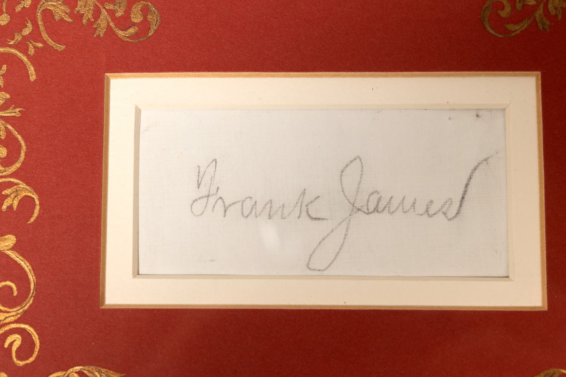 Outlaw Frank James Autograph Jessie James Brother 152566
