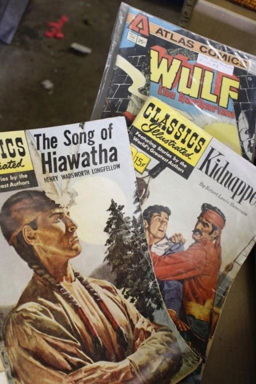 Vintage comics, classics illustrated magazines