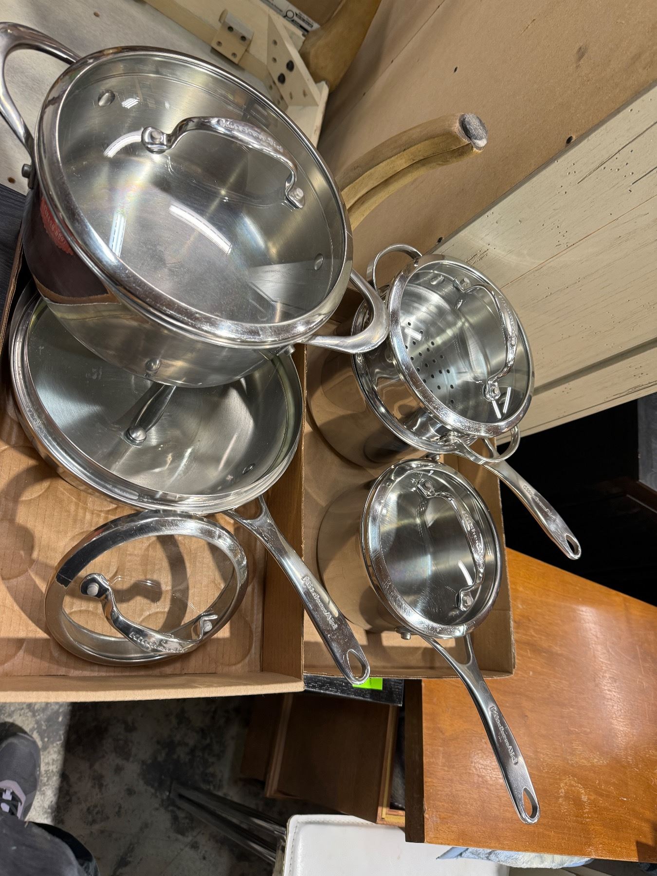 Kitchen Aid pots and pans